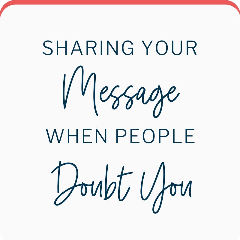 Sharing Your Message | Do A New Thing