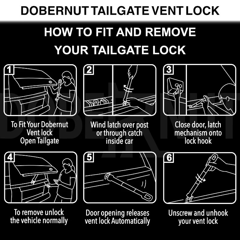 Car / Van Boot Tailgate Vent Lock