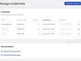 Standard Api Access Credentials Developer Guide