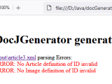 Errors Viewer Docgenerator