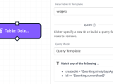 Table Delete Rows Node Wegnology Documentation