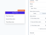 Menu Button Appsmith