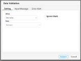 Validation Input Settings Documentation