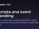 Scripts And Event Handling Docs