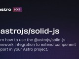 Astrojs Solid Js Docs