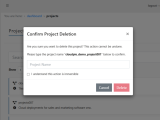 Deleting A Project Cloudpie User Guide
