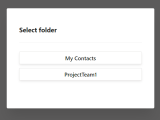 Adding Contacts Folders Contacts Manager User Guide