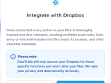 Dropbox Integration Datatrails