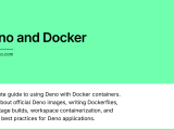 Deno And Docker