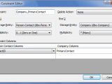 Storage Constraint Editor
