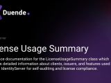 License Usage Summary Duende Software Docs