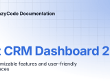 Ez Crm Dashboard 2 0 Eazycode Documentation