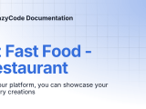 Ez Fast Food Restaurant Eazycode Documentation