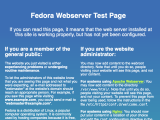 Setting Up A Basic Web Server Fedora Docs