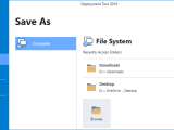 Saving A Deployment Package Processware Developer Guide