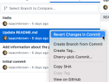 Reverting A Commit In Github Desktop Github Docs