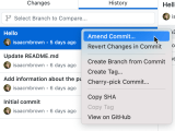 Amending A Commit In Github Desktop Github Docs