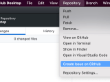 Creating An Issue Or Pull Request From Github Desktop Github Docs