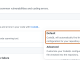 Configuring Default Setup For Code Scanning Github Docs