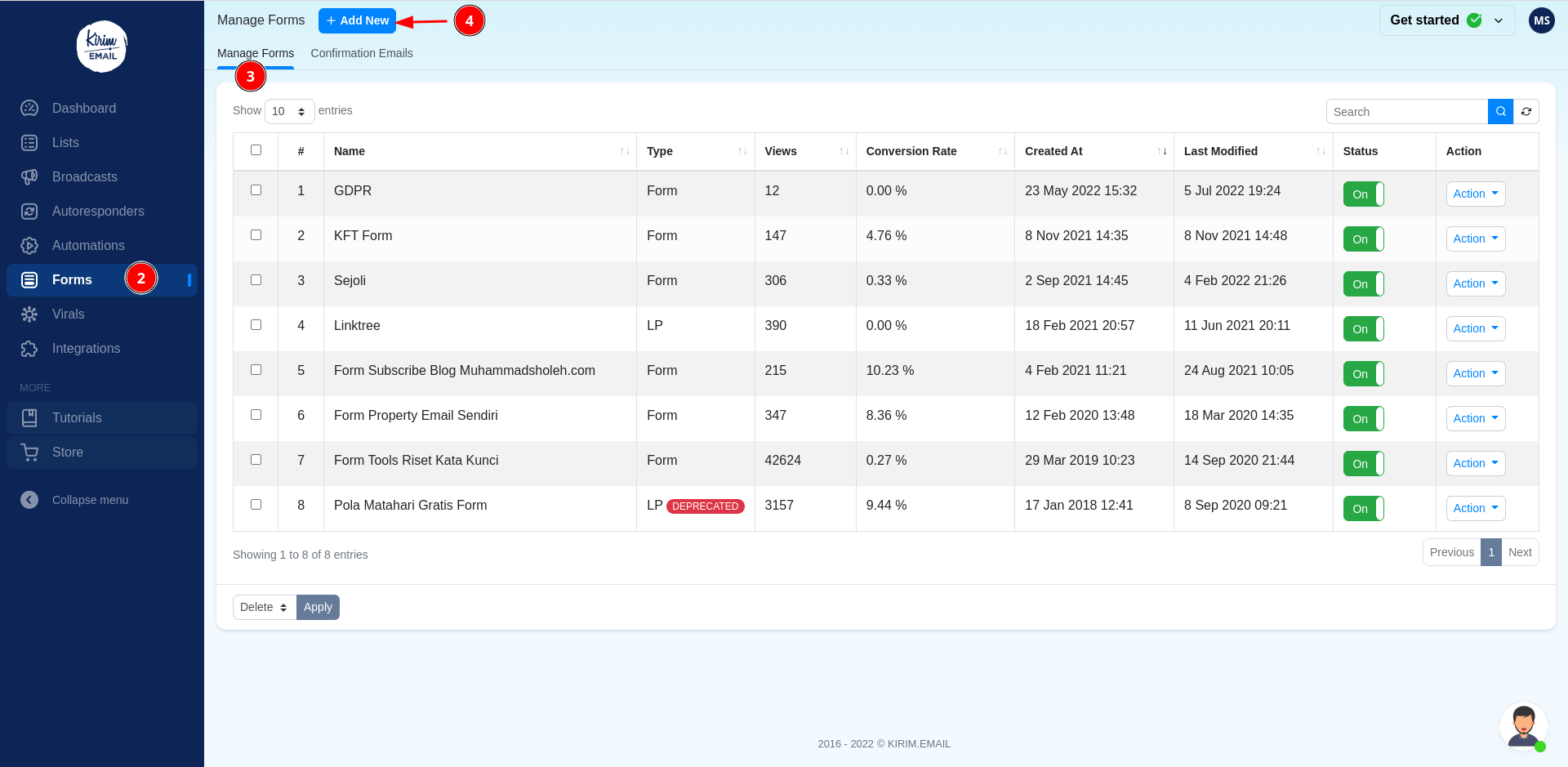 Cara Membuat Form - KIRIM.EMAIL