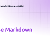 Use Markdown Lowcoder Documentation