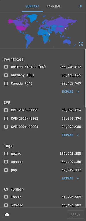 Search Tools Netlas Docs