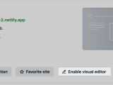 Manage Visual Editing For A Site Netlify Docs