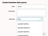 Creating An Oracle Container Data Source