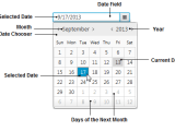 Java Swing Date Chooser Decoration Examples