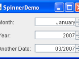 How To Use Spinners The Java邃 Tutorials Creating A Gui With Swing