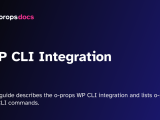 Wp Cli Integration O Props Docs