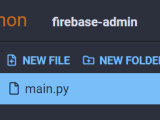 Firebase Admin Python3 Editor Documentation