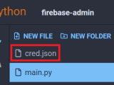 Firebase Admin Python3 Editor Documentation