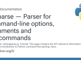Argparse Parser For Command Line Options Arguments And Subcommands