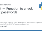 Crypt Function To Check Unix Passwords Python 3 13 7 Documentation