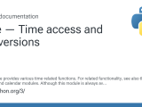 Time Time Access And Conversions Python 3 14 2 Documentation
