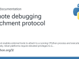 Remote Debugging Attachment Protocol Python 3 15 0a5 Documentation