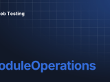 Moduleoperations Web Testing