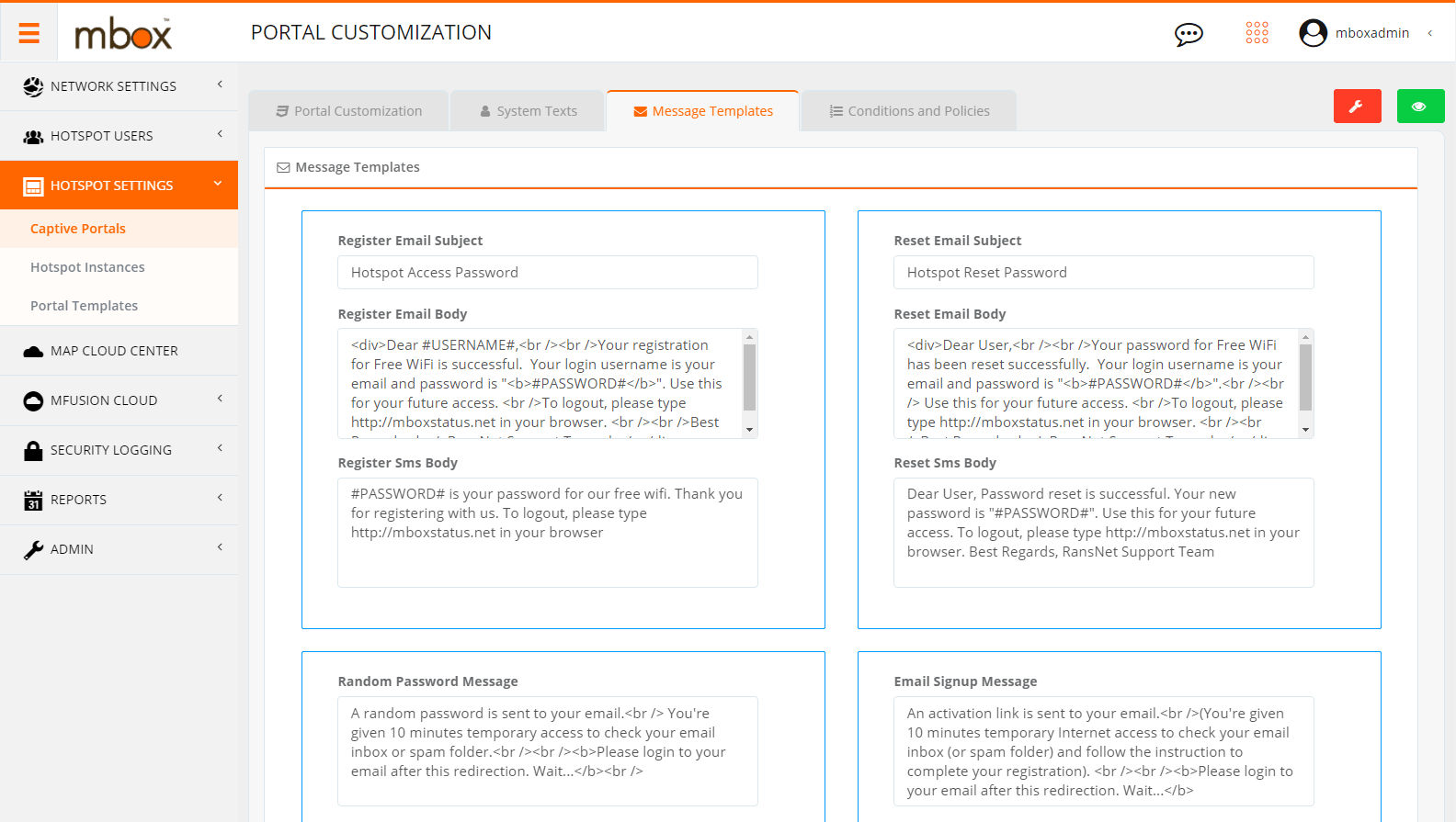 Portal Customization