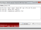Broadcast Chat Sample Delphi