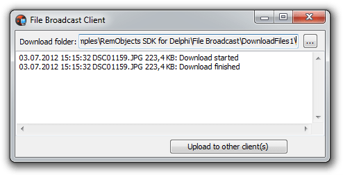 Broadcast Chat Sample Delphi - 8K Sunset Arts for Desktop
