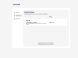Notification Settings Dialogue