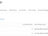 Payroll Settings