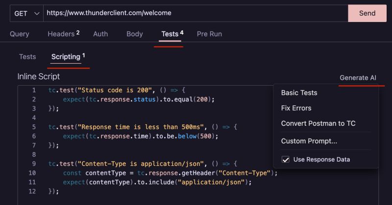 Scripting Overview Thunder Client Docs - Premium Nature Background Gallery - High Resolution