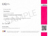 Basics Of Creativity And Problem Solving Sample Certificate