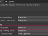 Forward Rendering Path Universal Rp 16 0 3