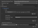 Streaming Management Component Unity Render Streaming 3 1 0 Exp 6