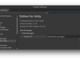 Python For Unity Settings Python For Unity 4 0 0 Pre 1