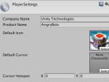 Unity Manual Player Settings