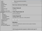 Unity Manual Setting Up Your Project For Unity Services